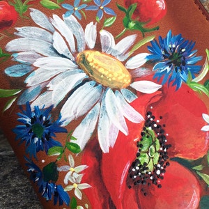 Long Leather Wallet Painted Cute Card Wallet Women - Etsy