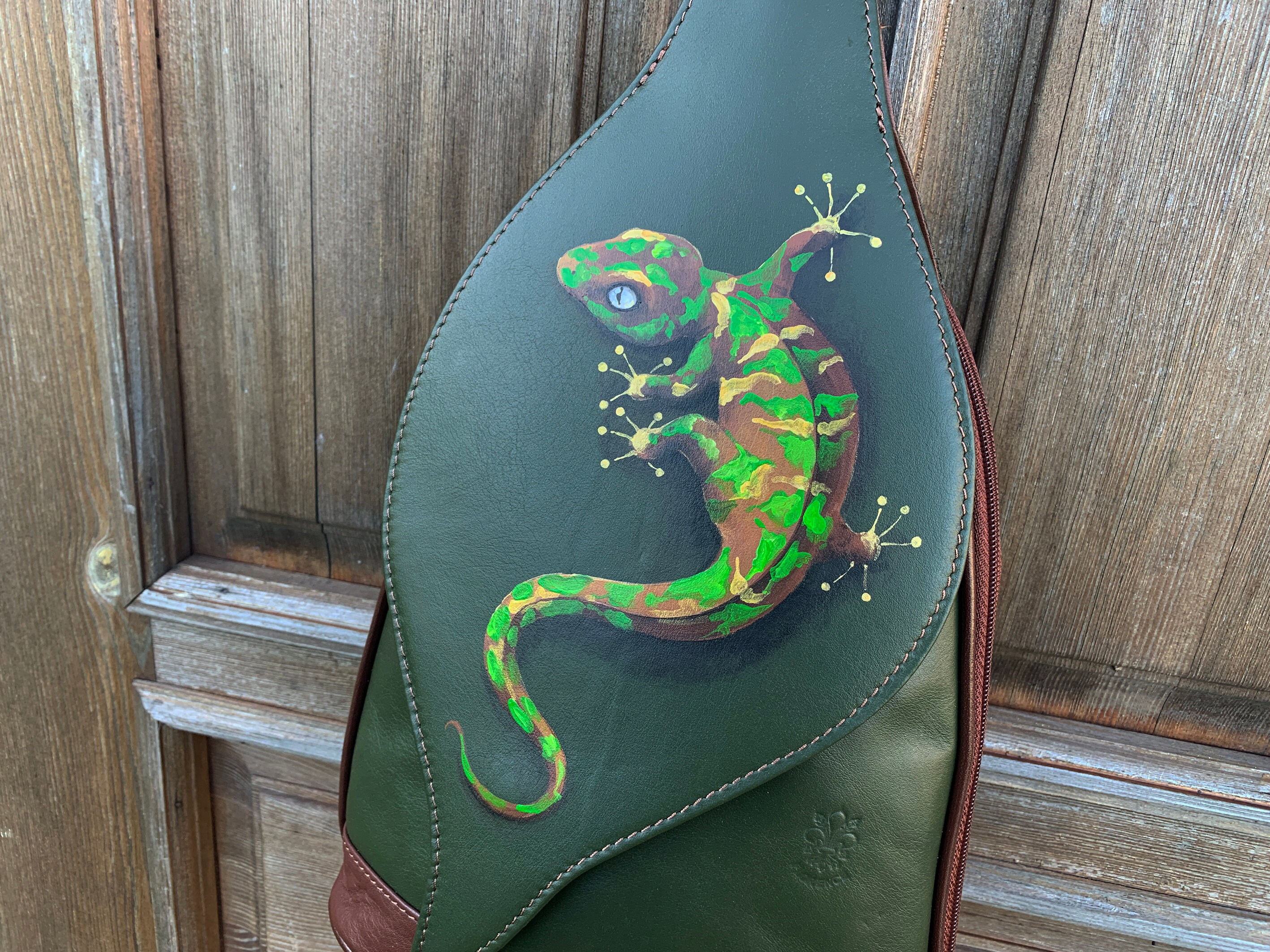 Mini backpack purse Green leather convertible backpack women | Etsy