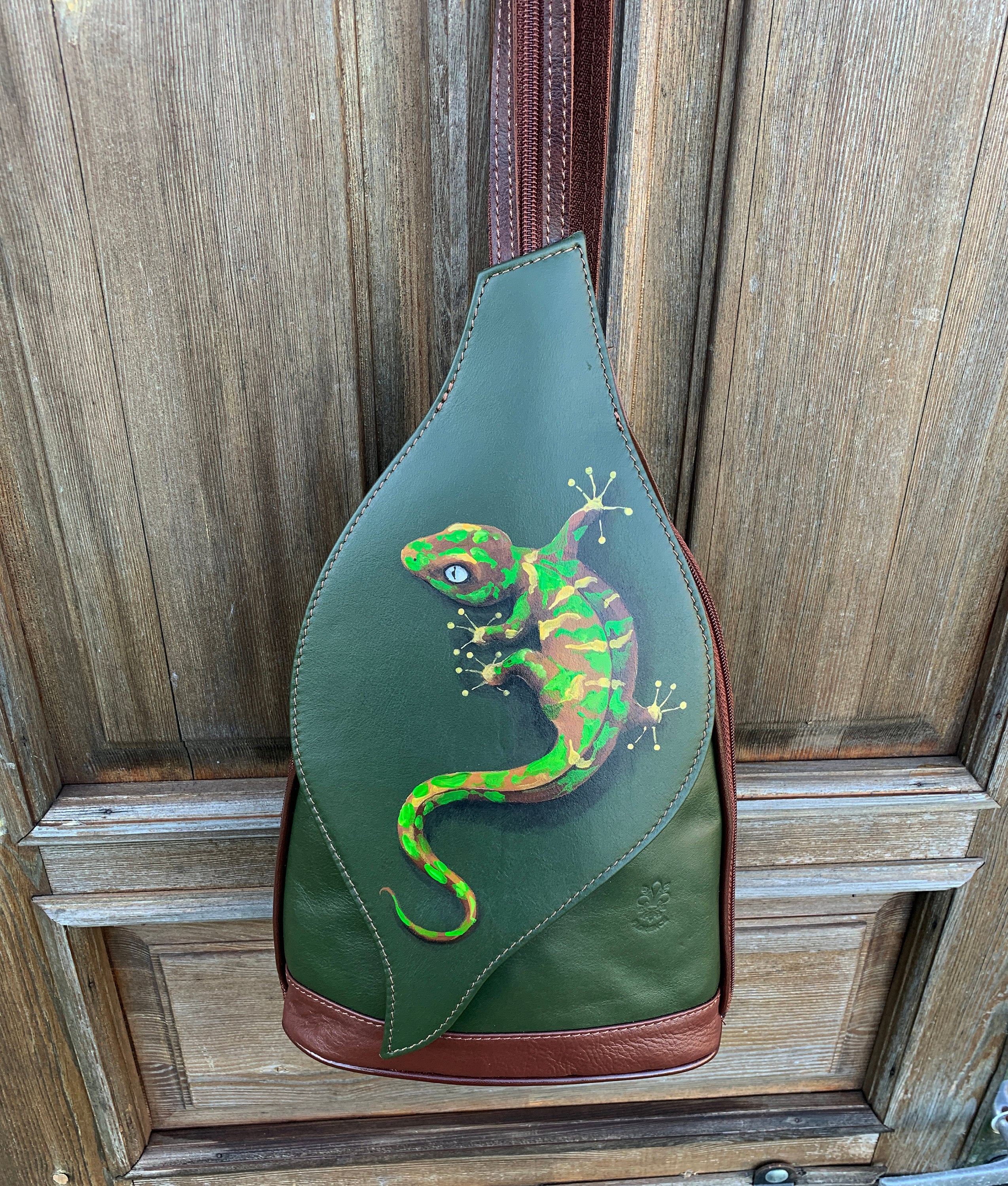 Mini backpack purse Green leather convertible backpack women | Etsy