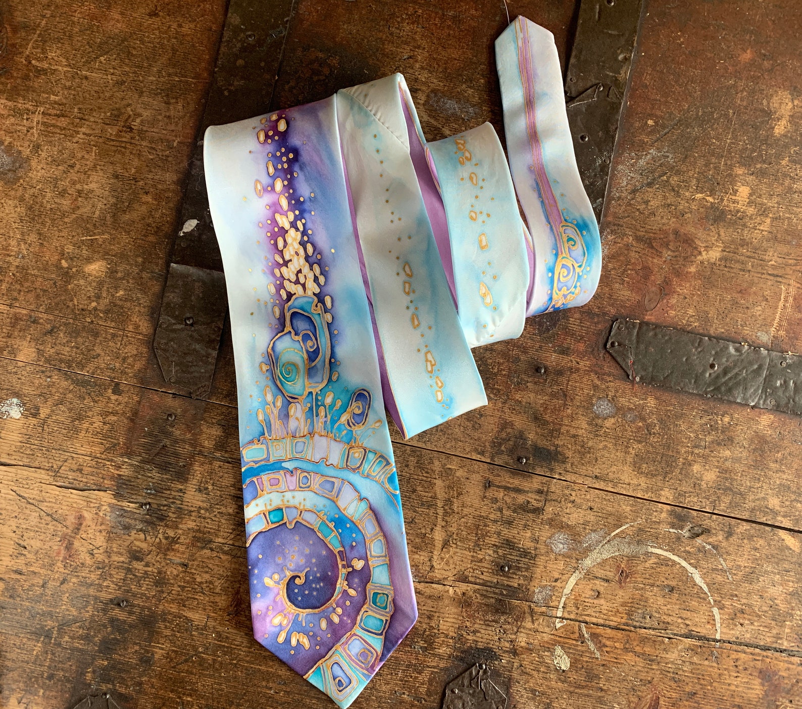 Sage Green and Very Peri Tie Maximalist Floral Necktie Hand - Etsy