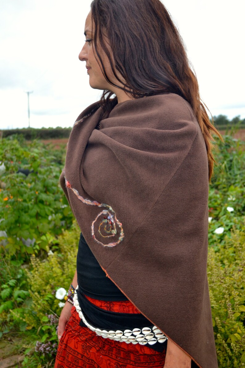 Elven Shawl/poncho With Swirls.....various Colours Available ...