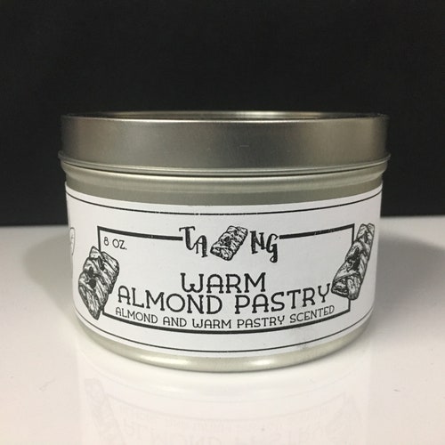 Natural Soy Candle Almond Scented 7 Oz Jar Candle Almond - Etsy