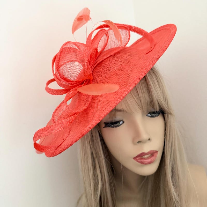 Coral Fascinator - Etsy UK