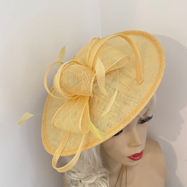 Yellow Fascinators for Weddings - Etsy UK