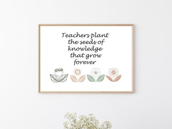 Positive Teacher Classroom Poster Artwork Digital Download - Etsy