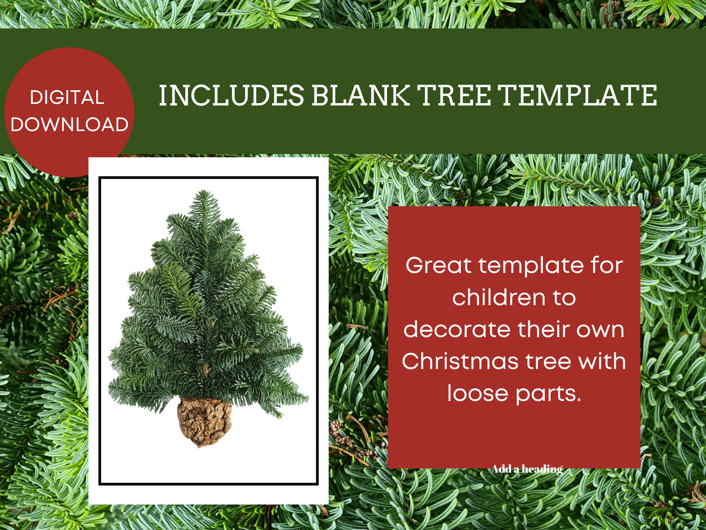 Christmas Tree Counting Digital Download Christmas Activity Decorate a ...