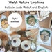 WELSH LANGUAGE Nature Emotions Feelings Flash Cards, Phse, Children's ...
