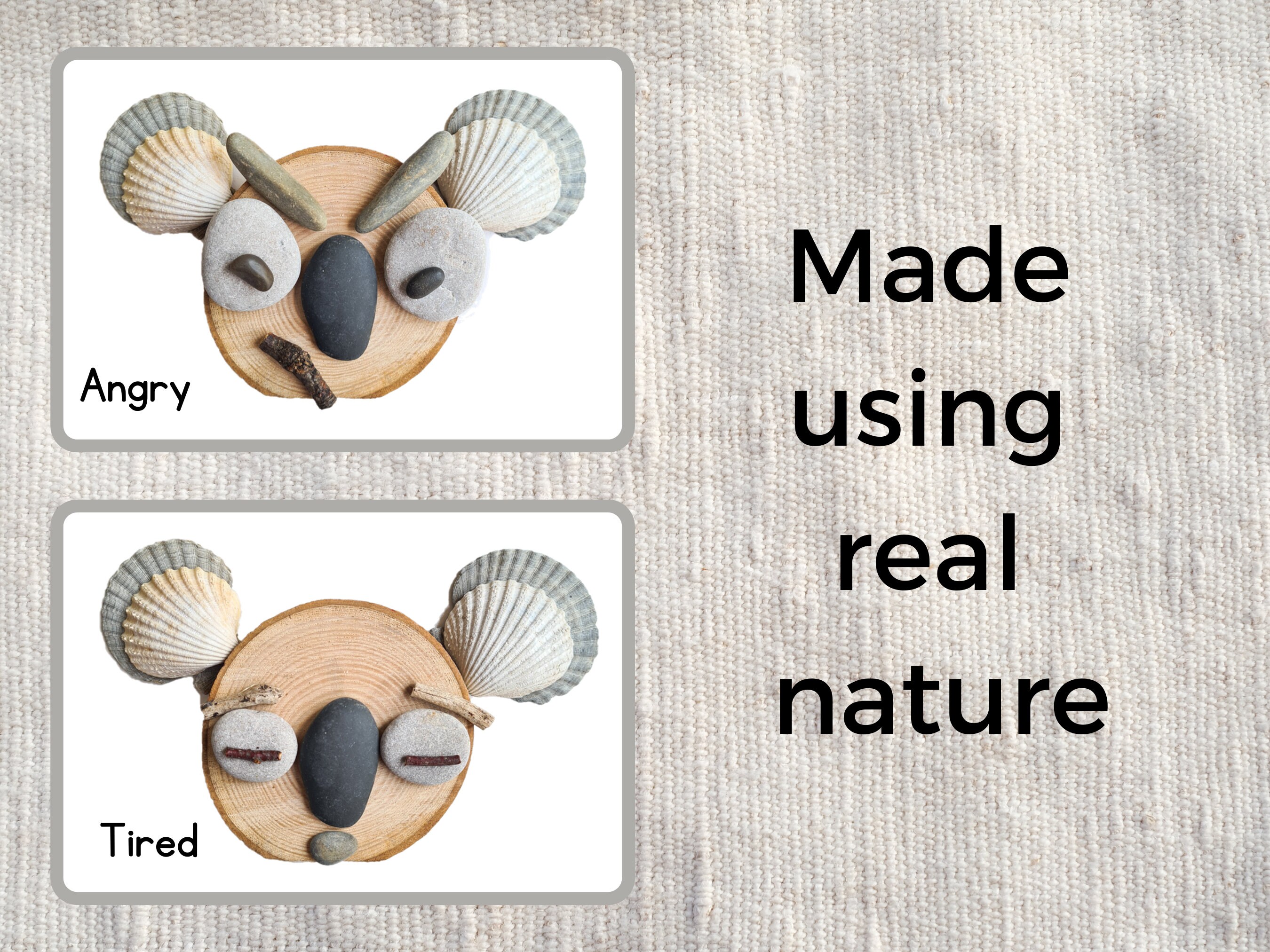 Koala Emotions Flash Cards Nature Emotions Digital Download Kids ...