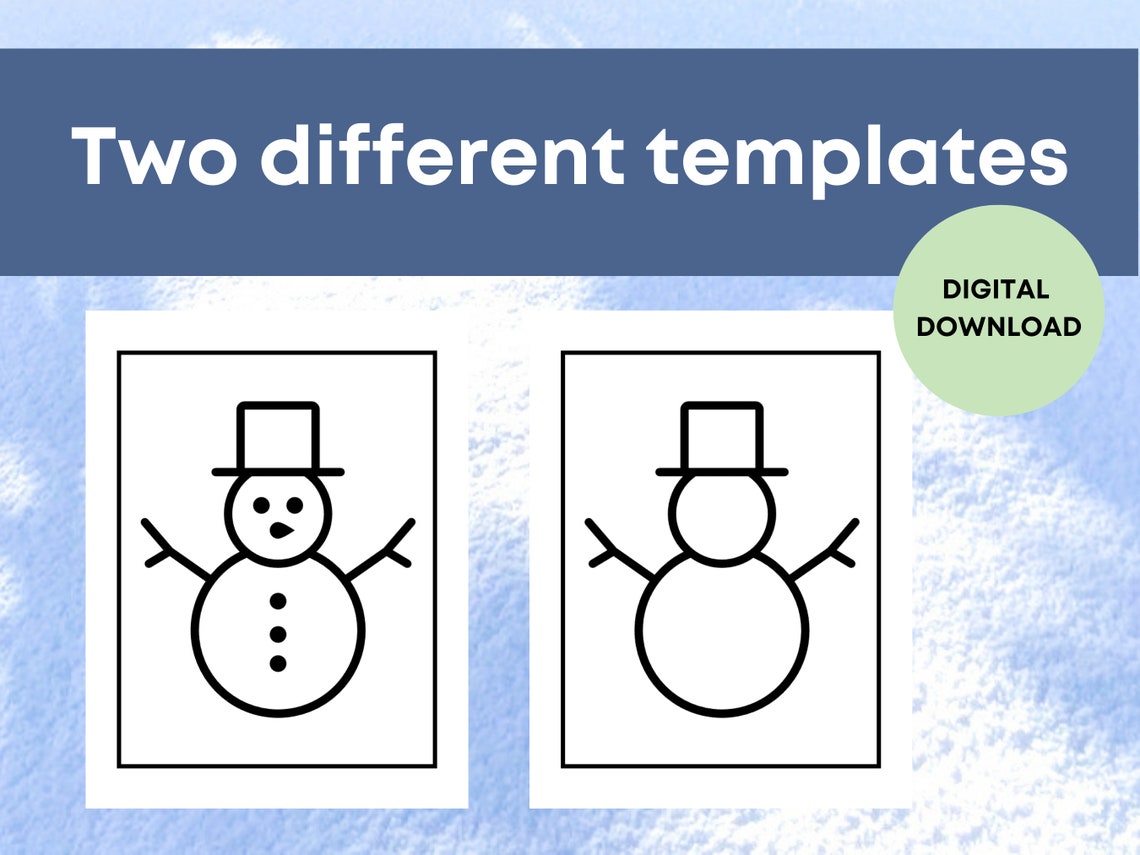 Snowmen Emotions Feelings Flash Cards Digital Download Kids - Etsy