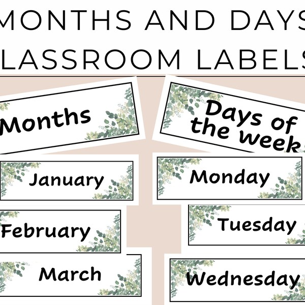 Days of the Week - Etsy