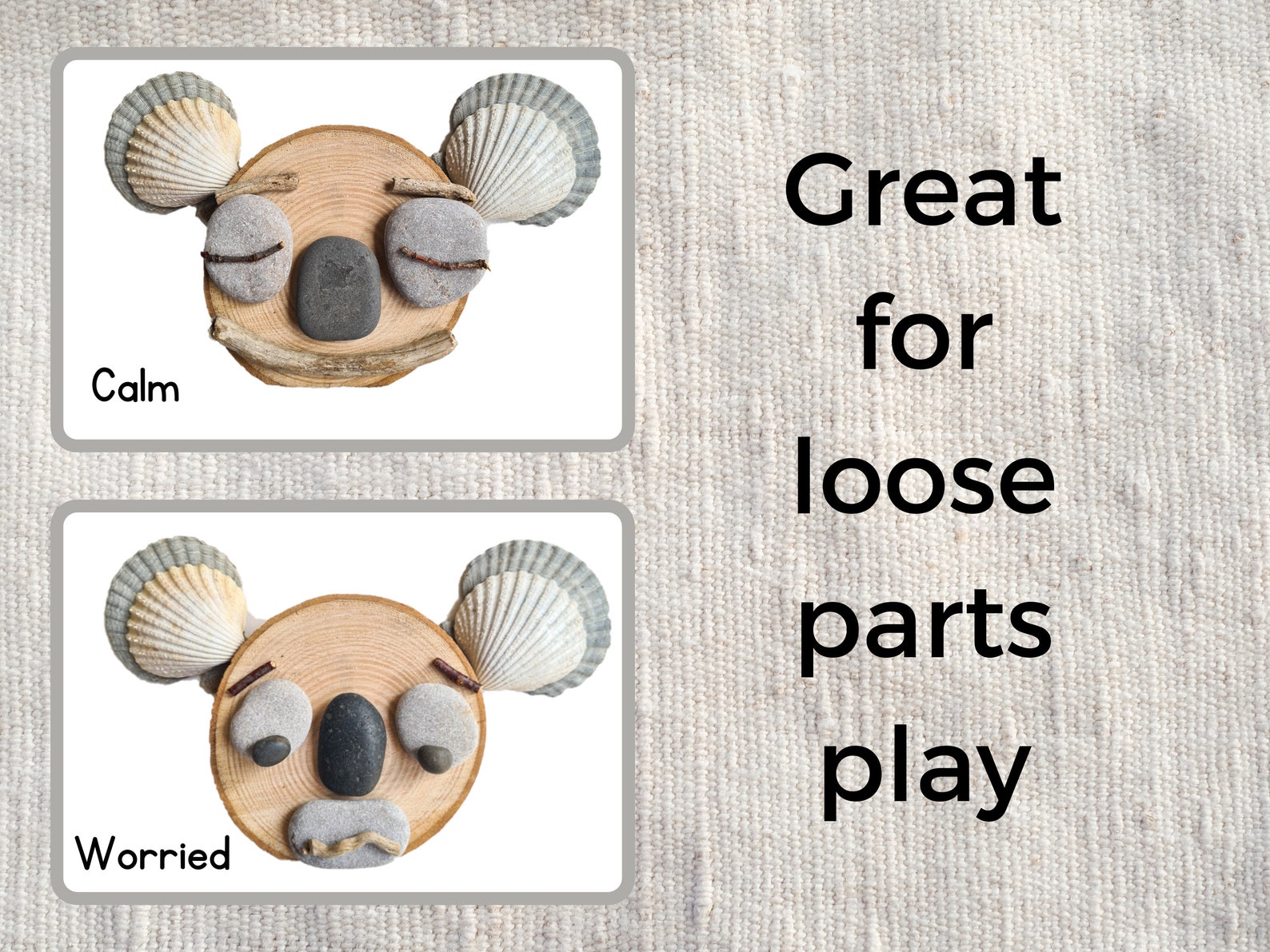 Koala Emotions Flash Cards Nature Emotions Digital Download Kids ...