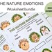 Nature Emotions Flashcards Bundle | Digital Download | Emotions Cards ...