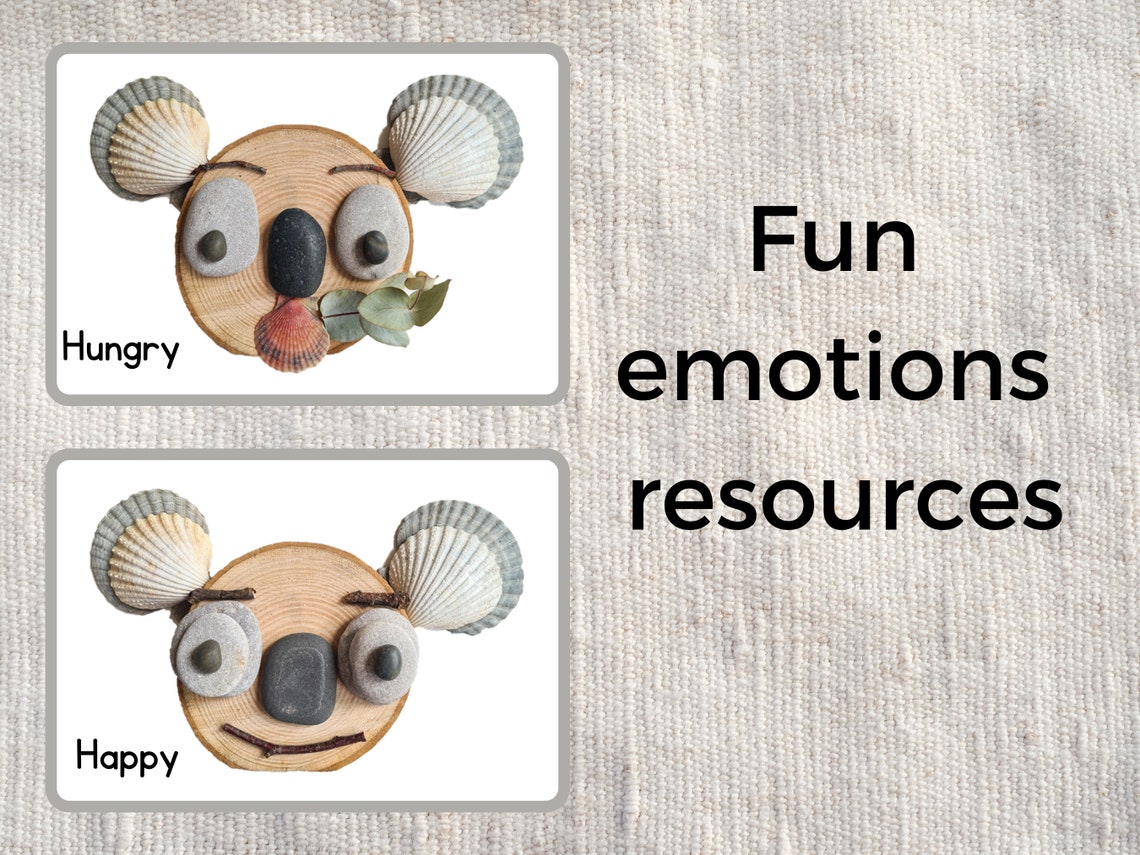 Koala Emotions Flash Cards Nature Emotions Digital - Etsy UK