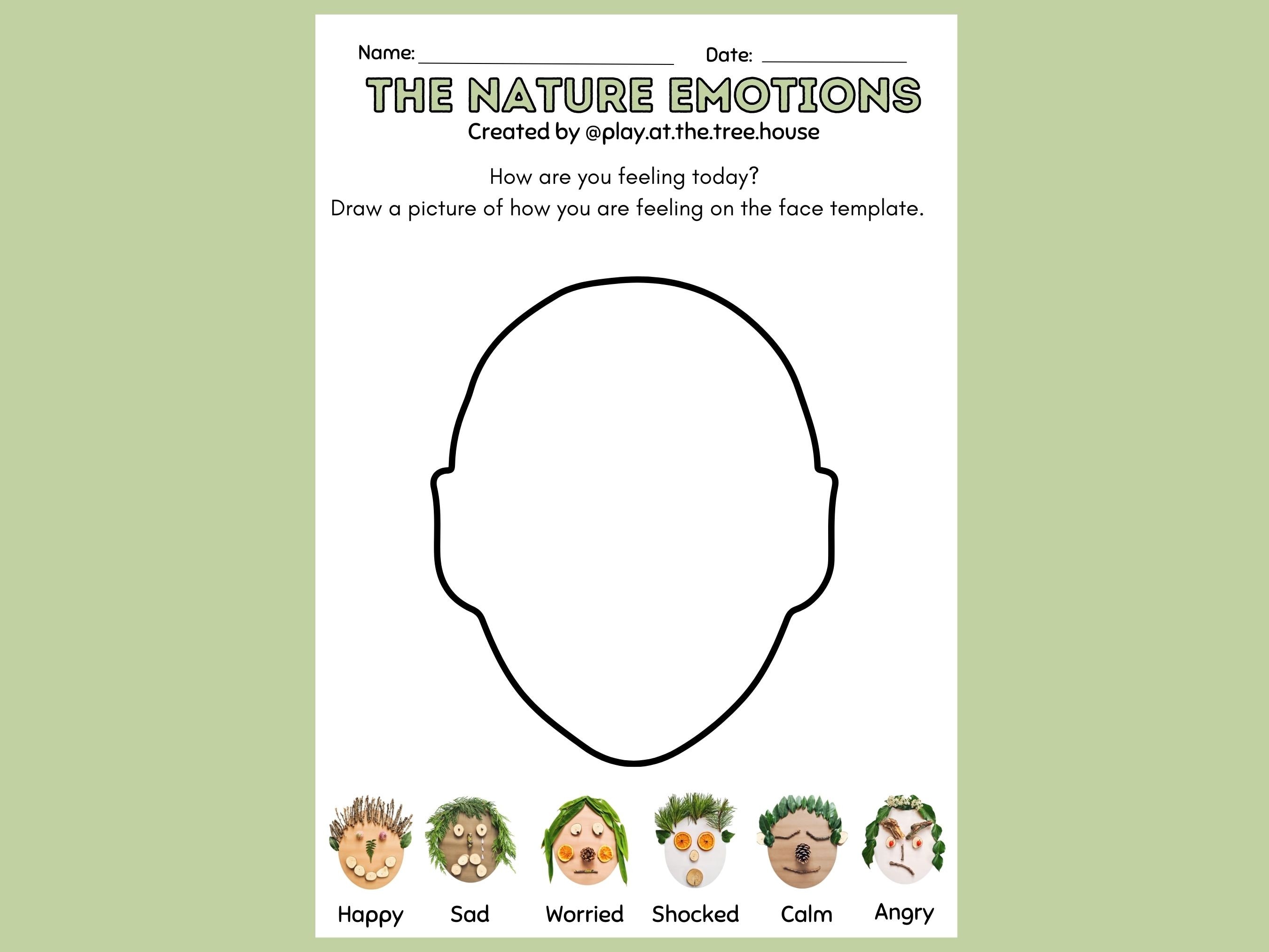 Emotions Flash Cards Nature Emotions Emotions Worksheets Emotions ...