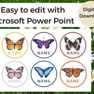 Editable Butterfly Name Labels | Classroom Organisation | Classroom ...