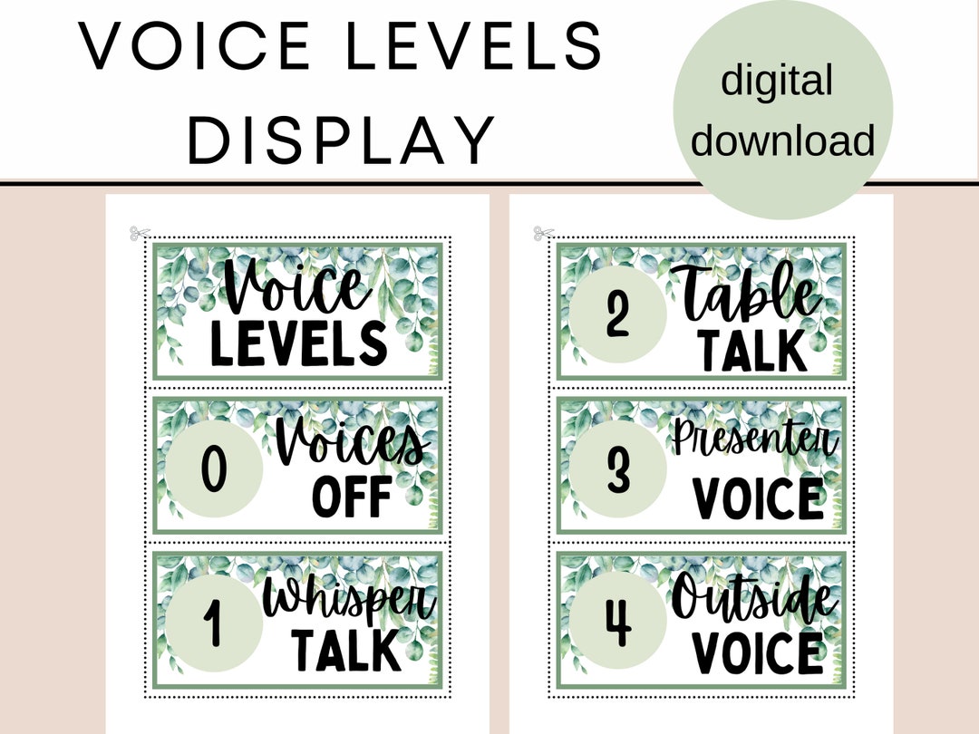 Eucalyptus Voice Levels Display | Voice Level Display | Noise Level ...