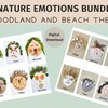 Summer Beach Themed Emotions / Feelings Flash Card Digital Download ...