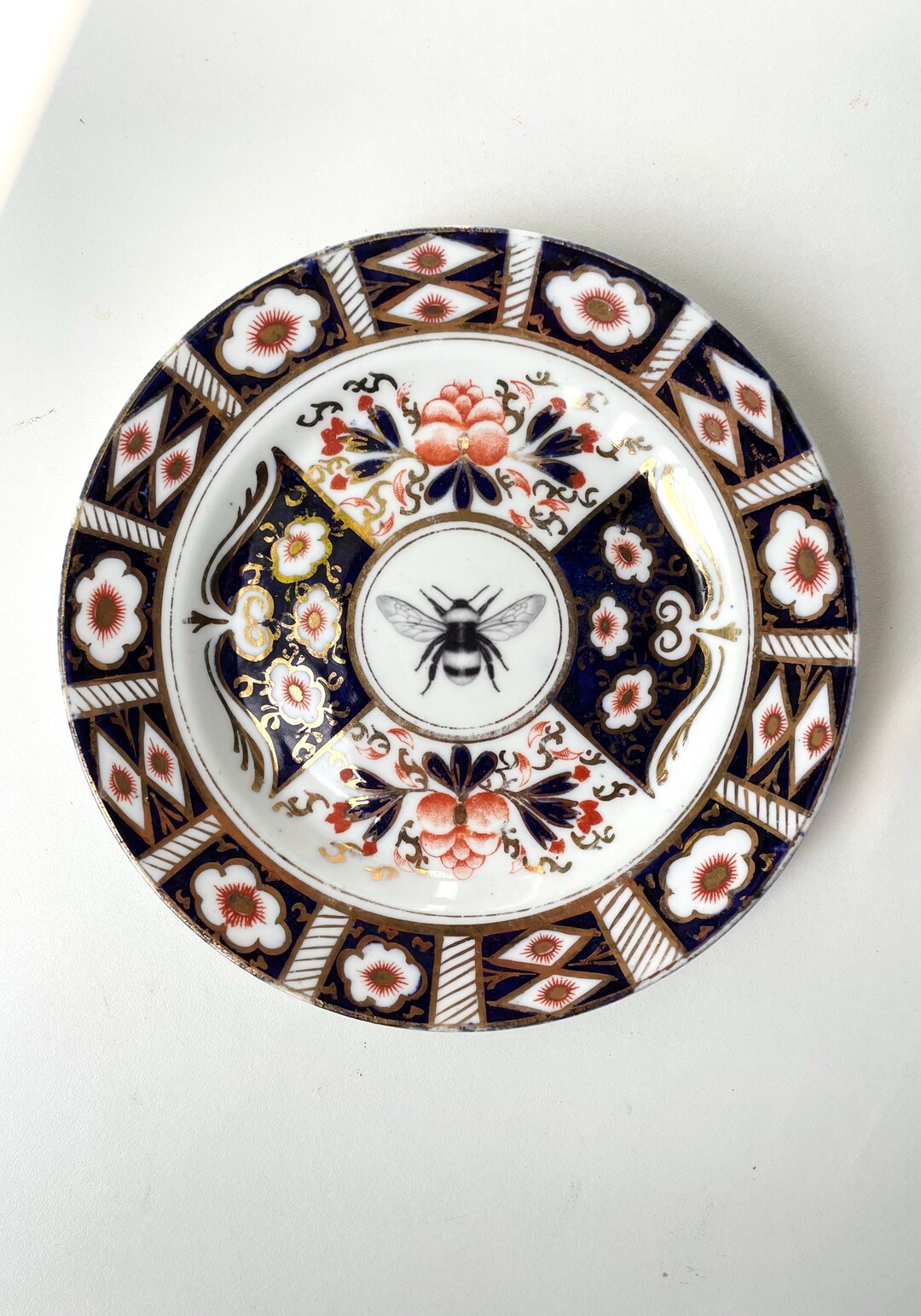 Victorian Bee Plate: Altered Art Wall Decor, Gothic Natural History - Etsy