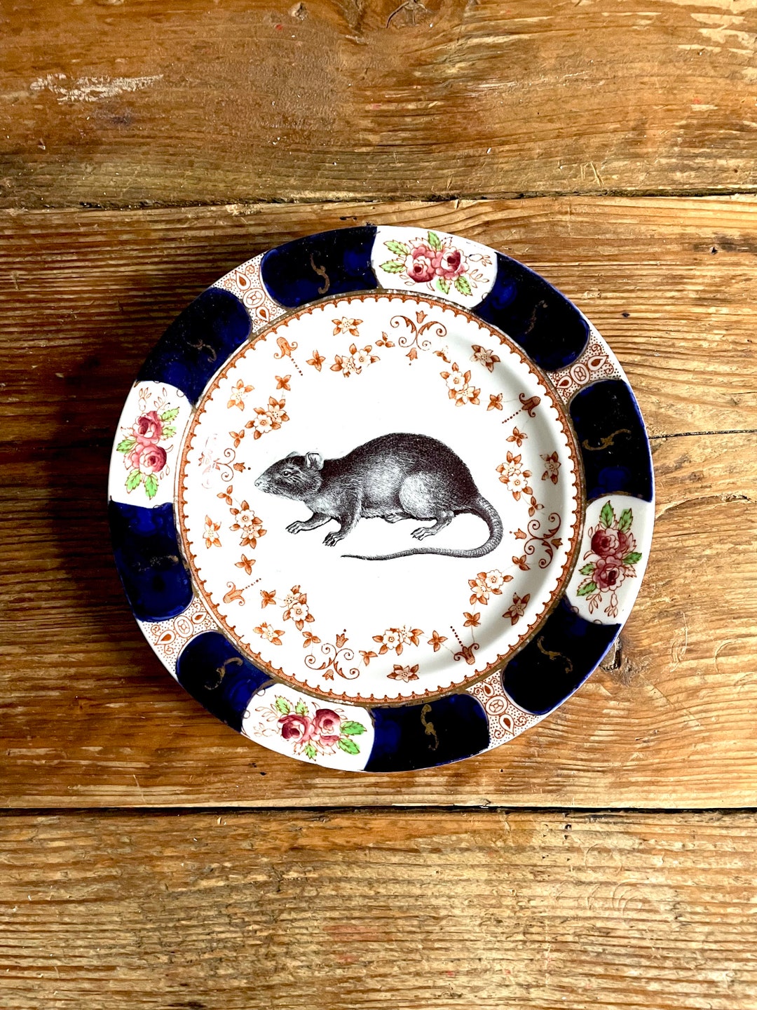 Vintage Rat Plate Altered Art / Spells / Halloween / Drawlloween ...