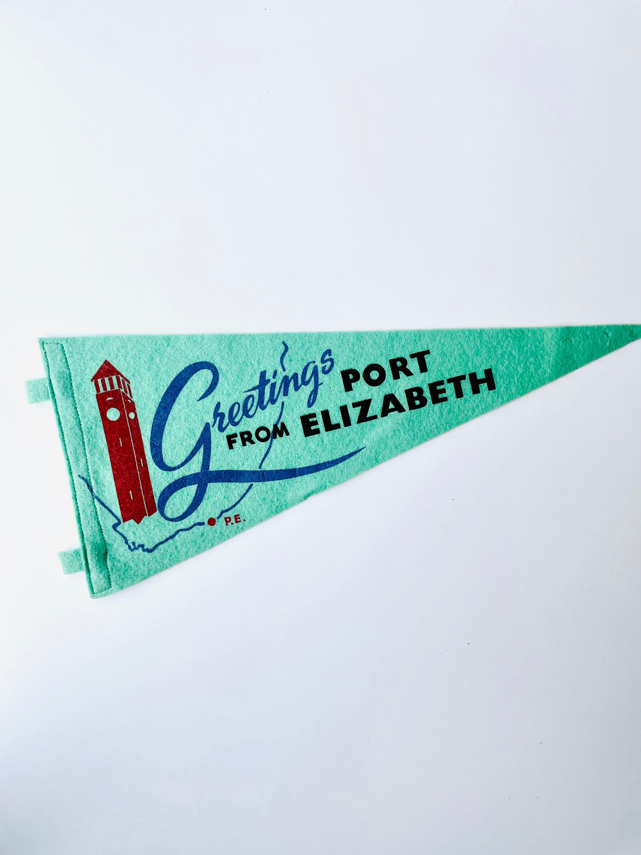 Vintage Pennant / Port Elizabeth Pennant / Felt Flag Souvenir / the ...