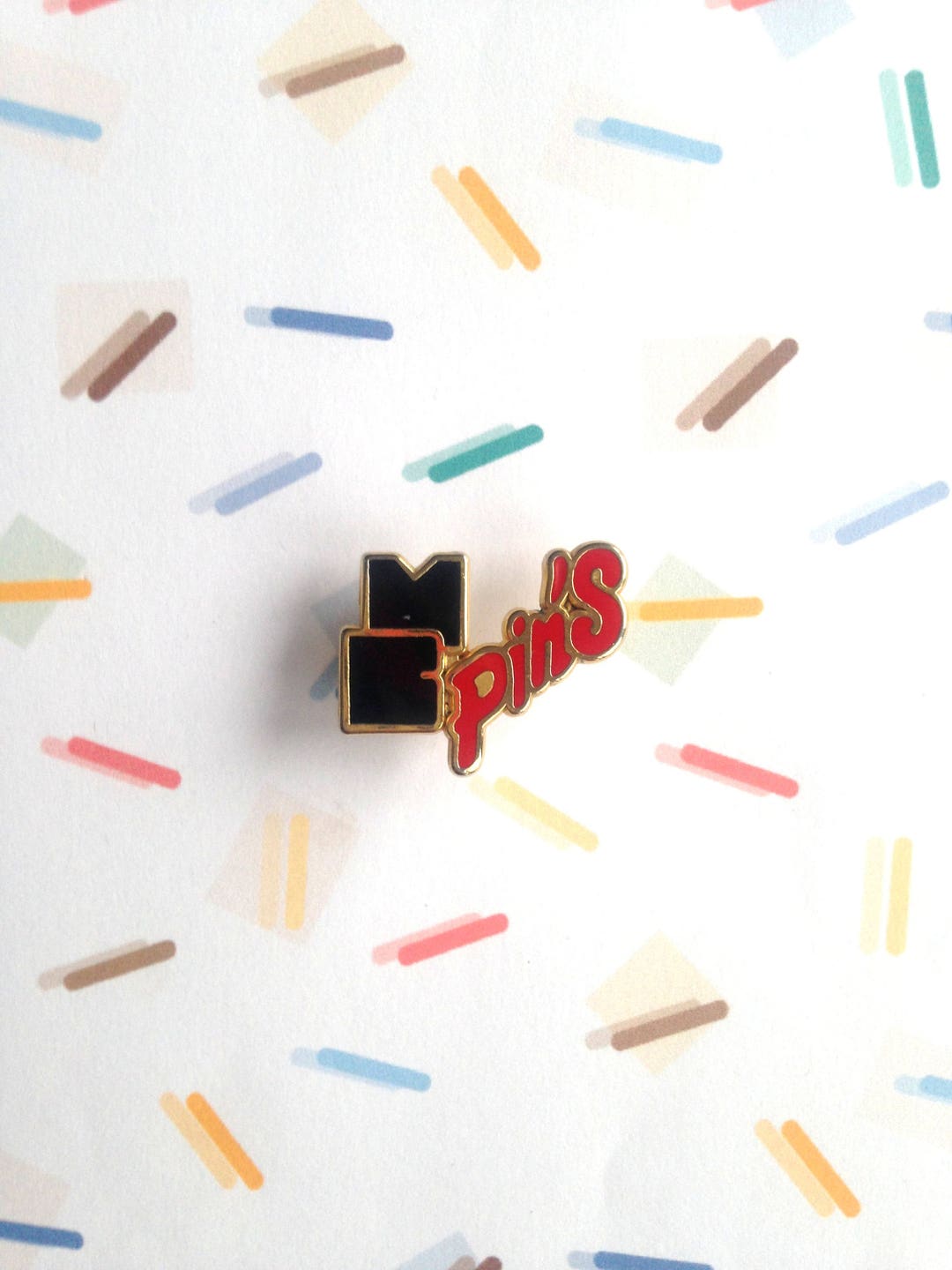 Vintage Enamel Pin PINS French France Pingame - Etsy
