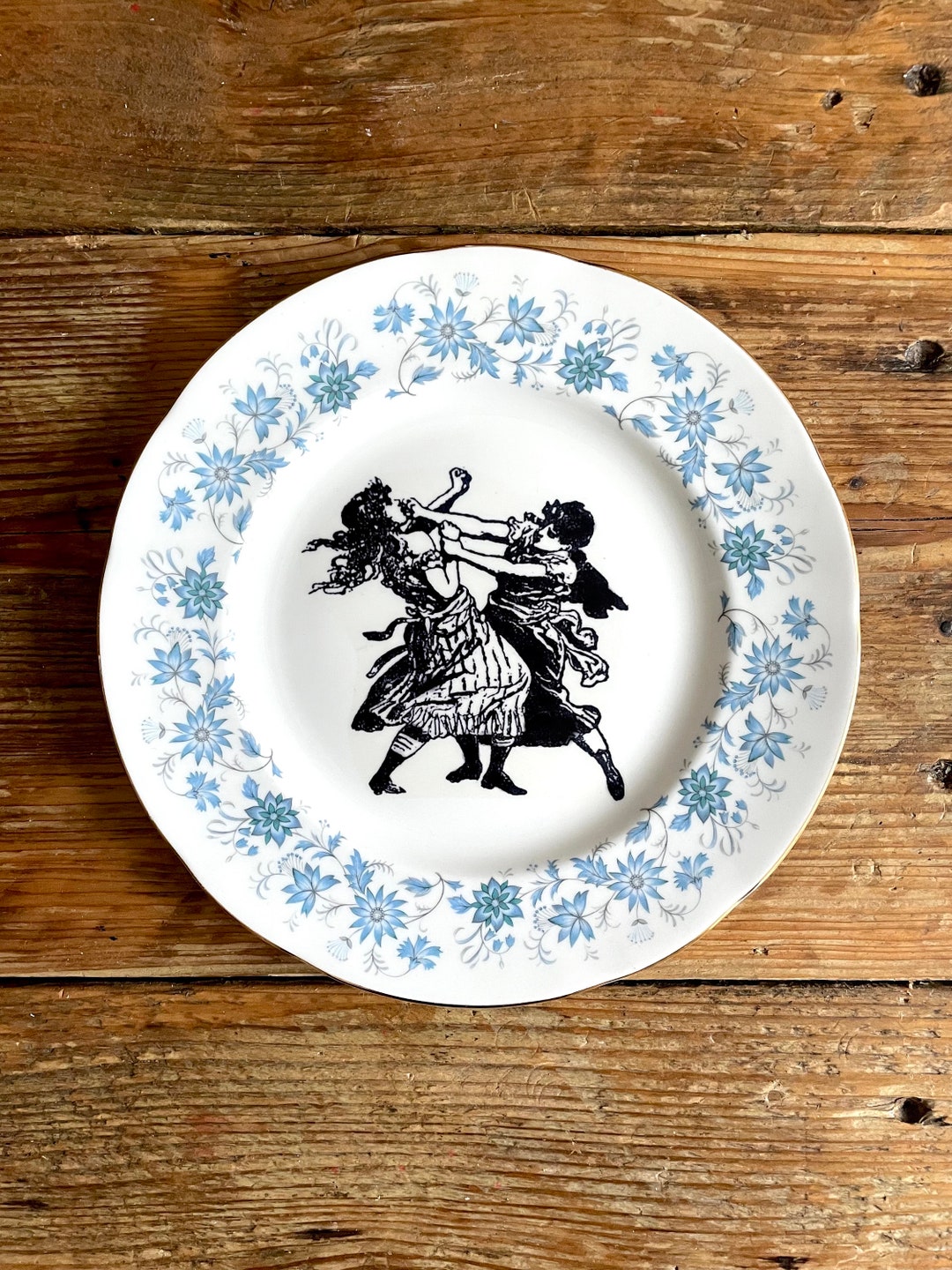 Vintage Plate Victorian Fight Club Altered Art Gothic Steampunk - Etsy