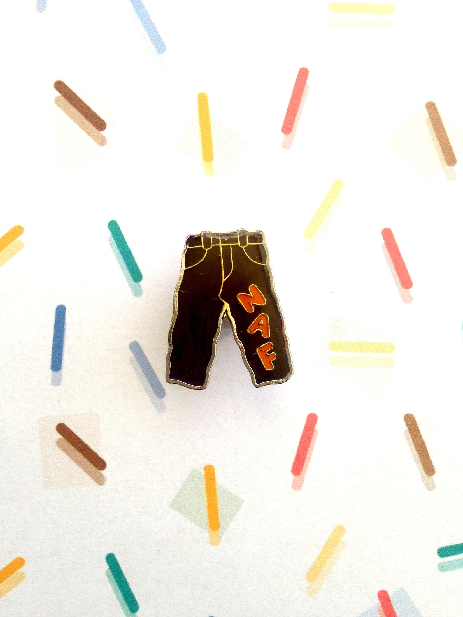 Vintage Enamel Pin Badge Naf Naf 80s Jeans 90s Fashion Pin - Etsy