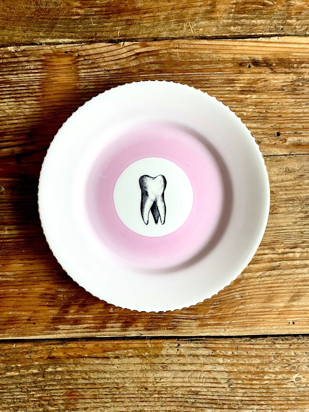Vintage Victorian Tooth Plate Altered Art / Dental / Dentist / Teeth ...