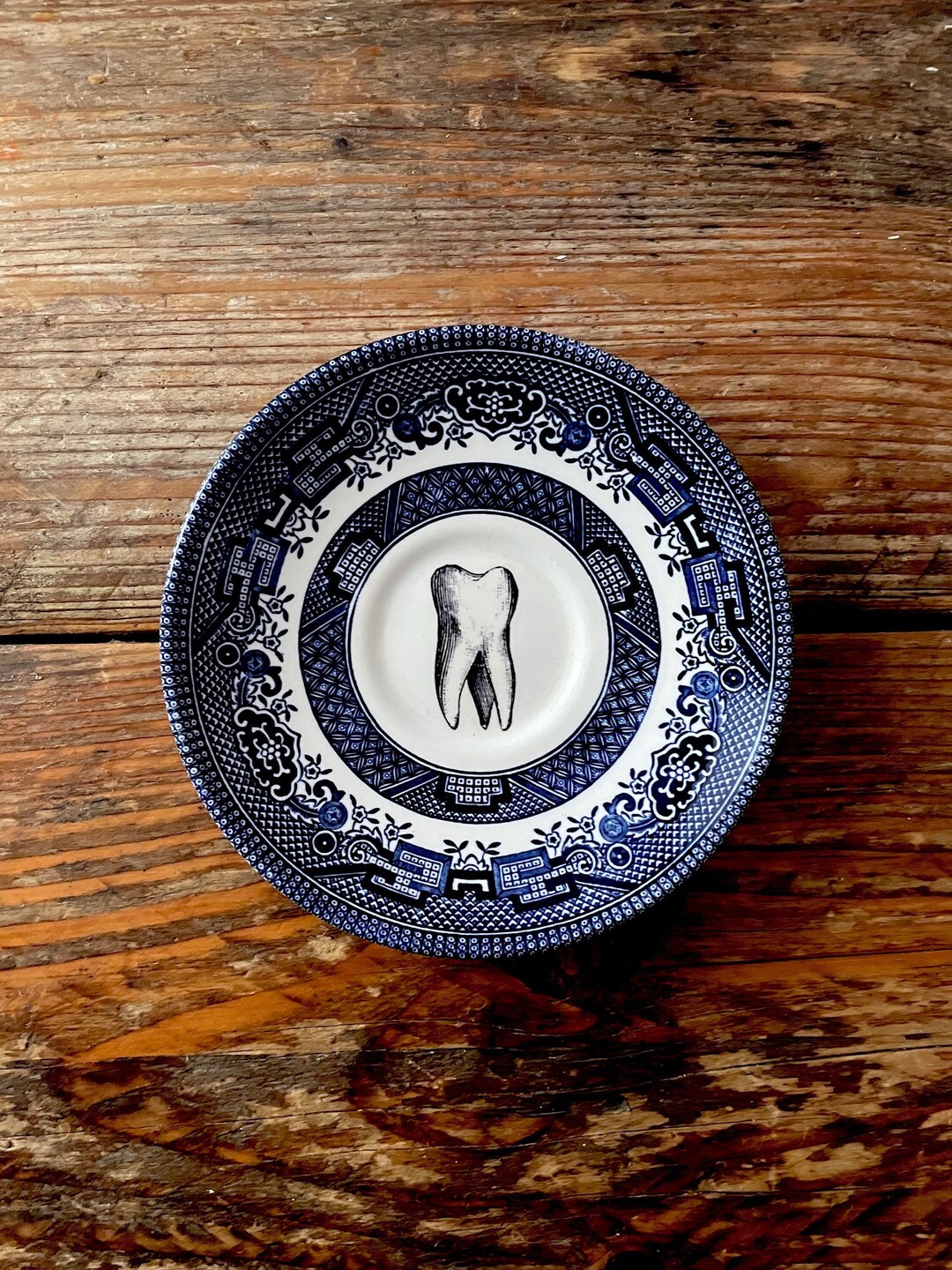 Vintage Victorian Tooth Plate Altered Art / Dental / Dentist / Teeth ...