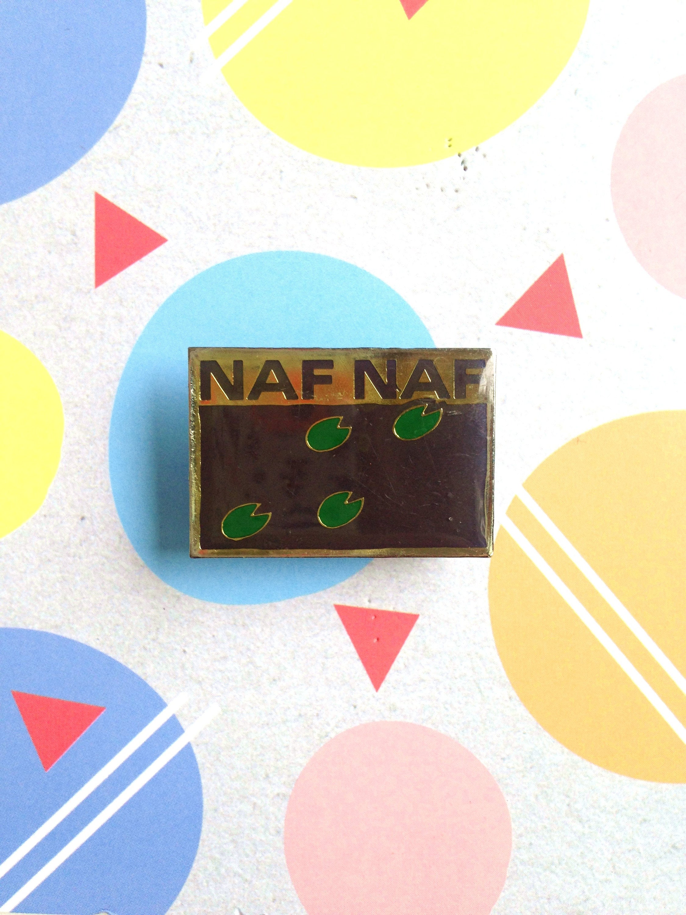 3cm LG Vintage enamel pin badge Naf Naf 90s french clothes pin | Etsy