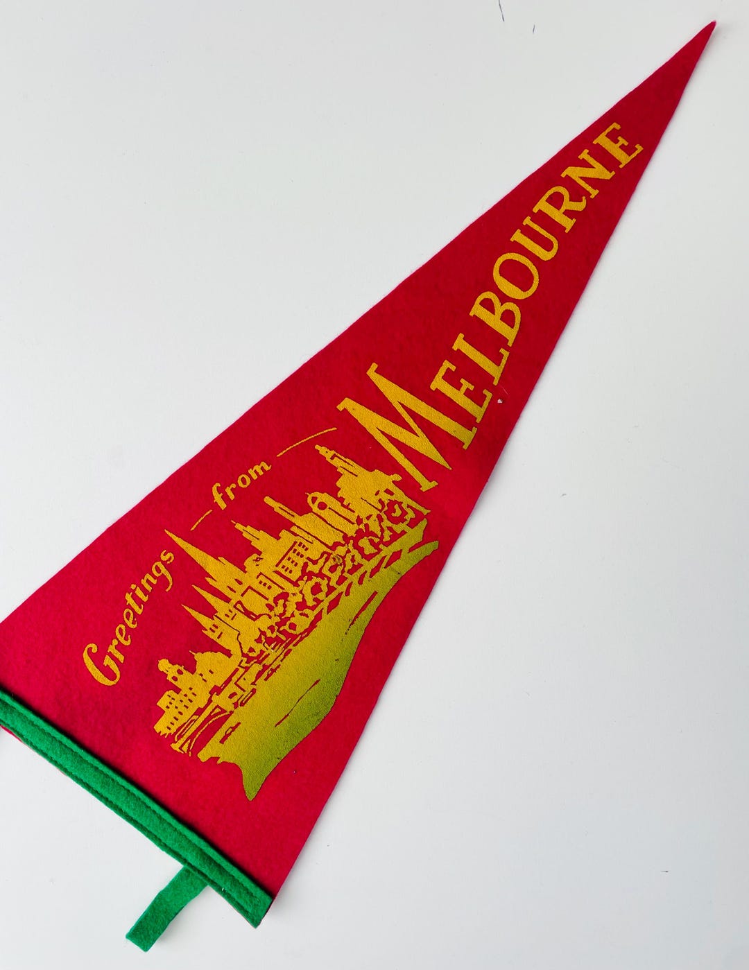 Vintage Pennant / Melbourne Pennant / Felt Flag Souvenir / Australia ...