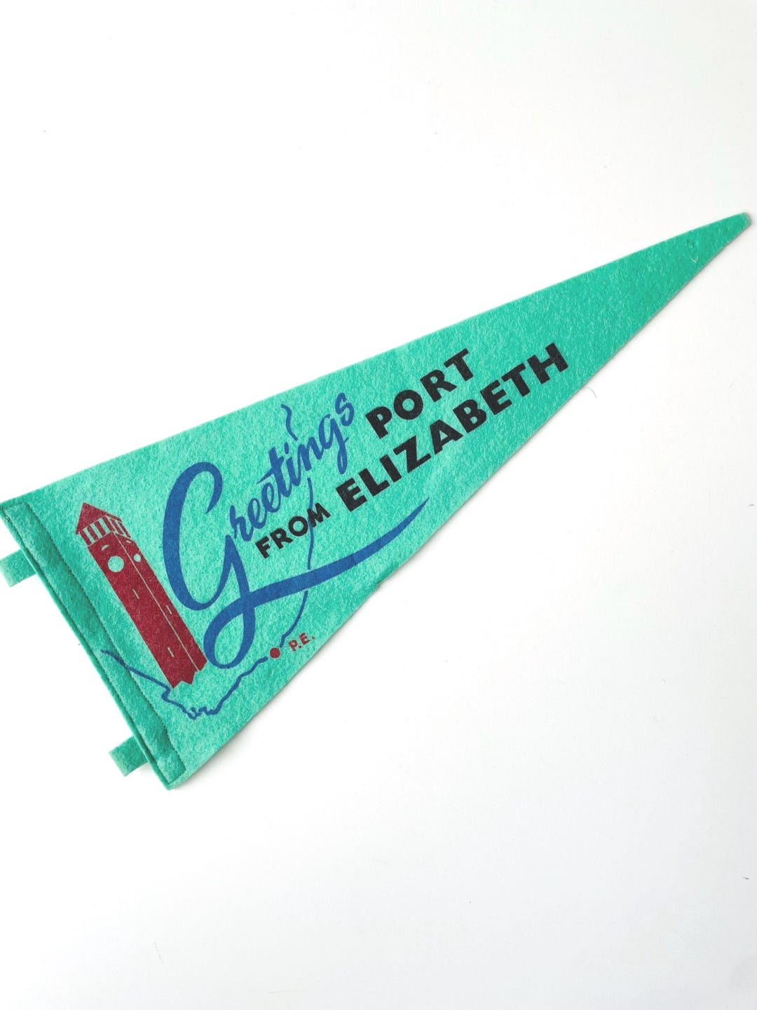 Vintage Pennant / Port Elizabeth Pennant / Felt Flag Souvenir / the ...
