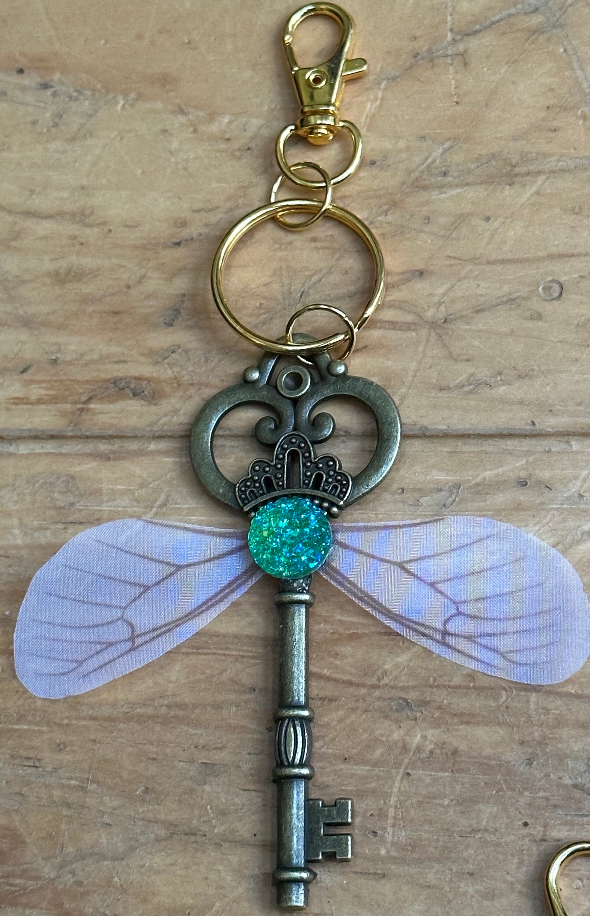 Large Magical Flying Key Keychain/bag Charm/bookmark - Etsy