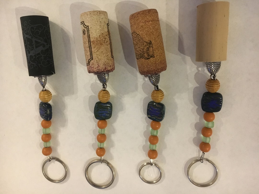 Customizable Wine Cork Key Chains - Etsy