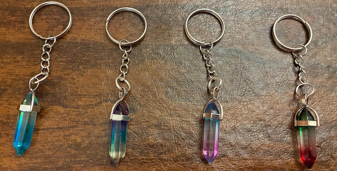 Glass Crystal Keychains - Etsy