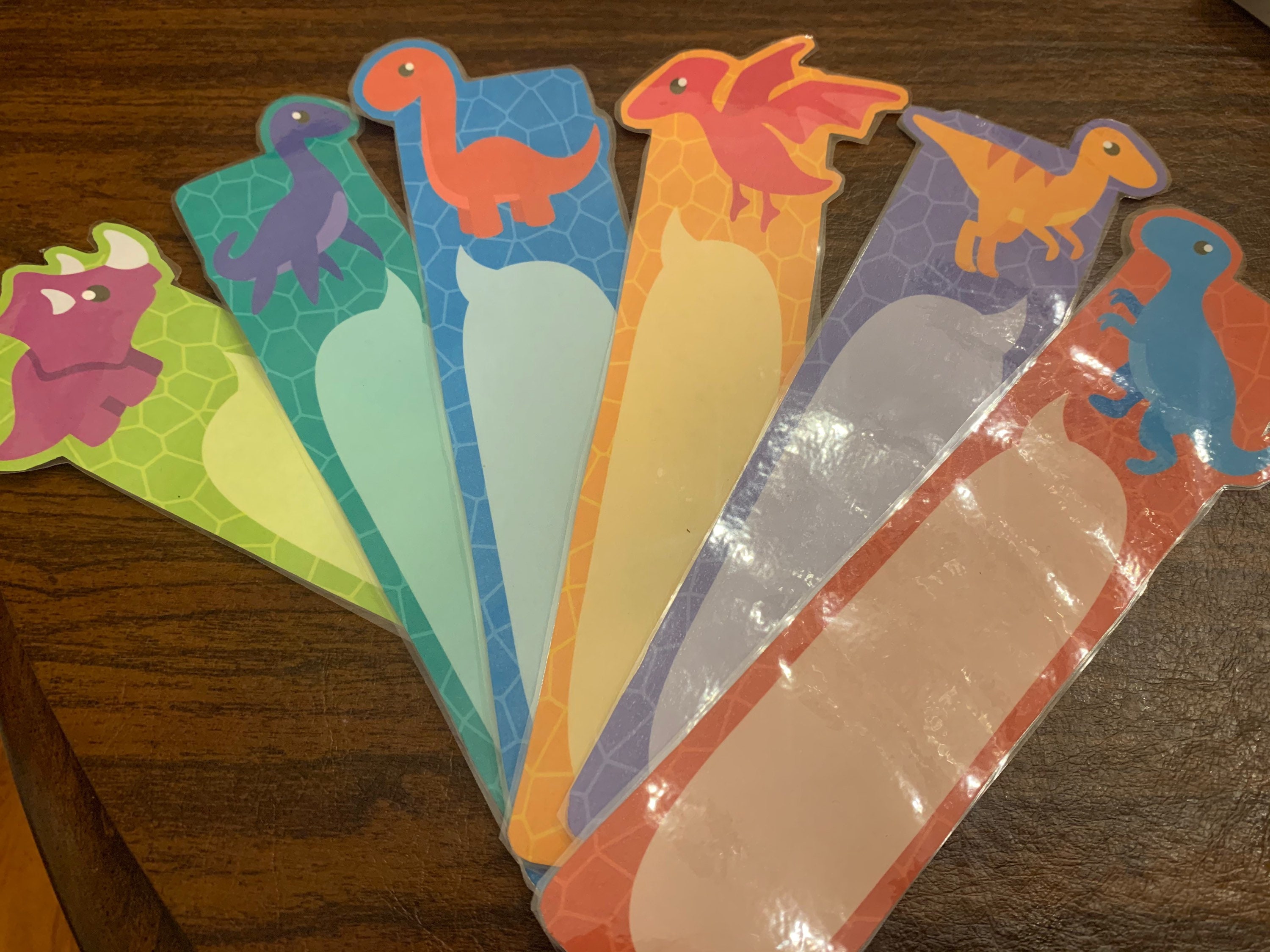 Large Dinosaur Bookmarks | Etsy