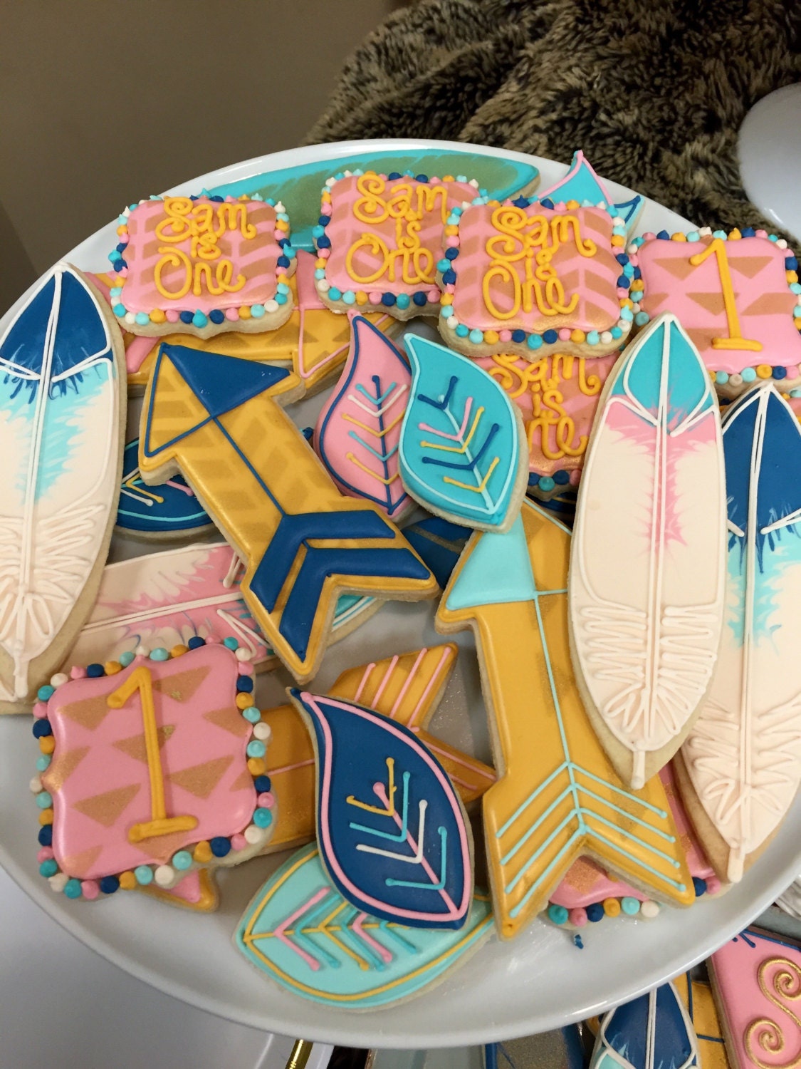 Boho Decorated Sugar Cookies 1 Dozen - Etsy Australia