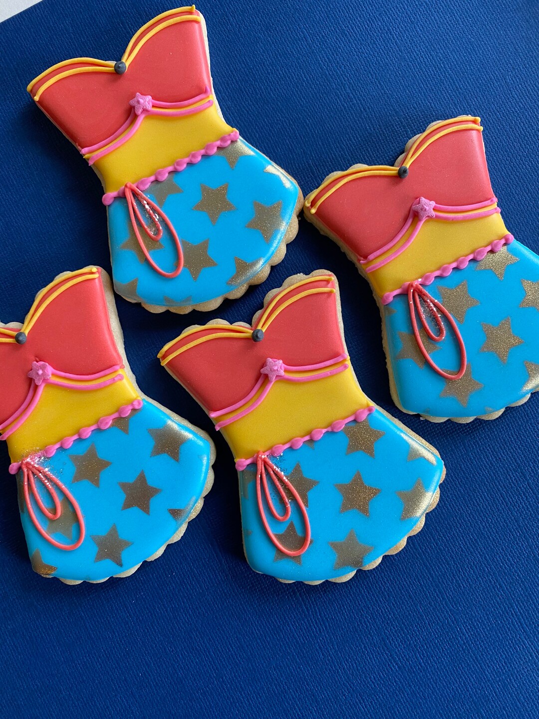 Superhero Girl Decorated Sugar Cookies-1 Dozen - Etsy