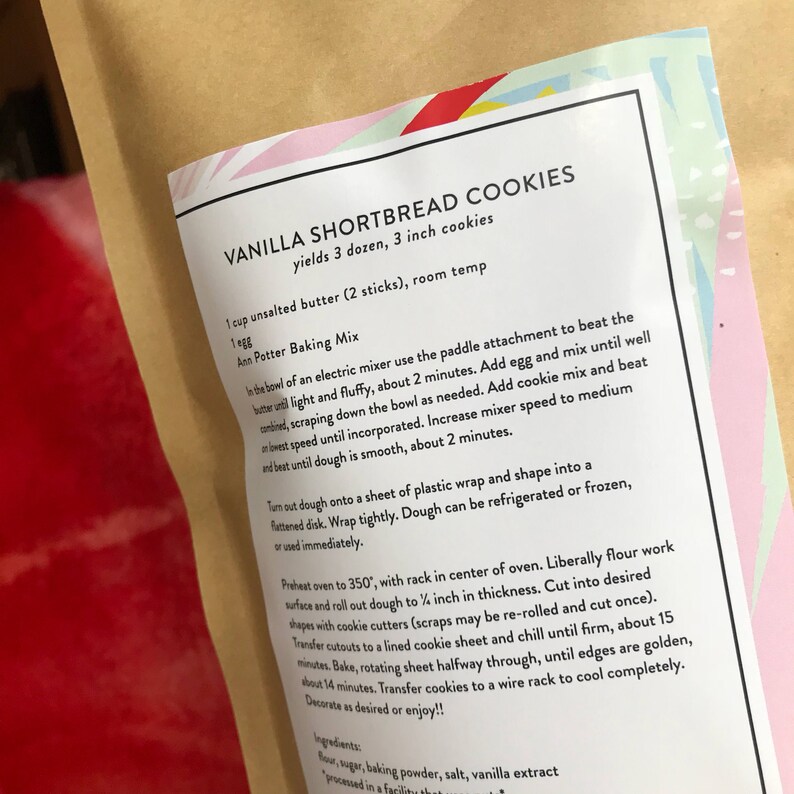 Vanilla Shortbread Cookie Mix - Etsy