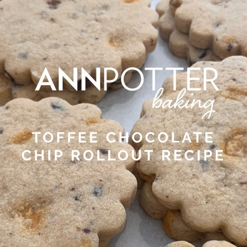 RECIPE: Toffee Chocolate Chip Roll-out Cookie - Etsy