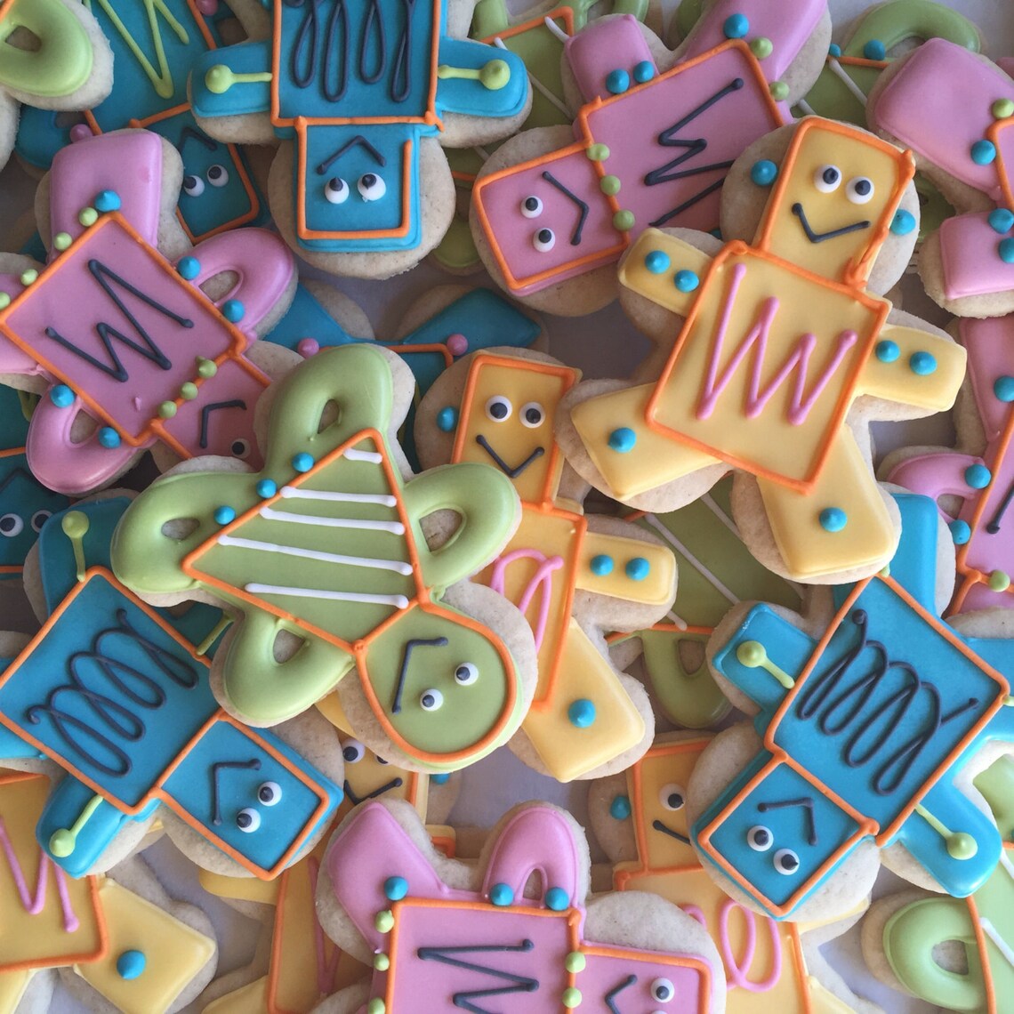 Mechanical Robot Decorated Sugar Cookies-1 Dozen - Etsy