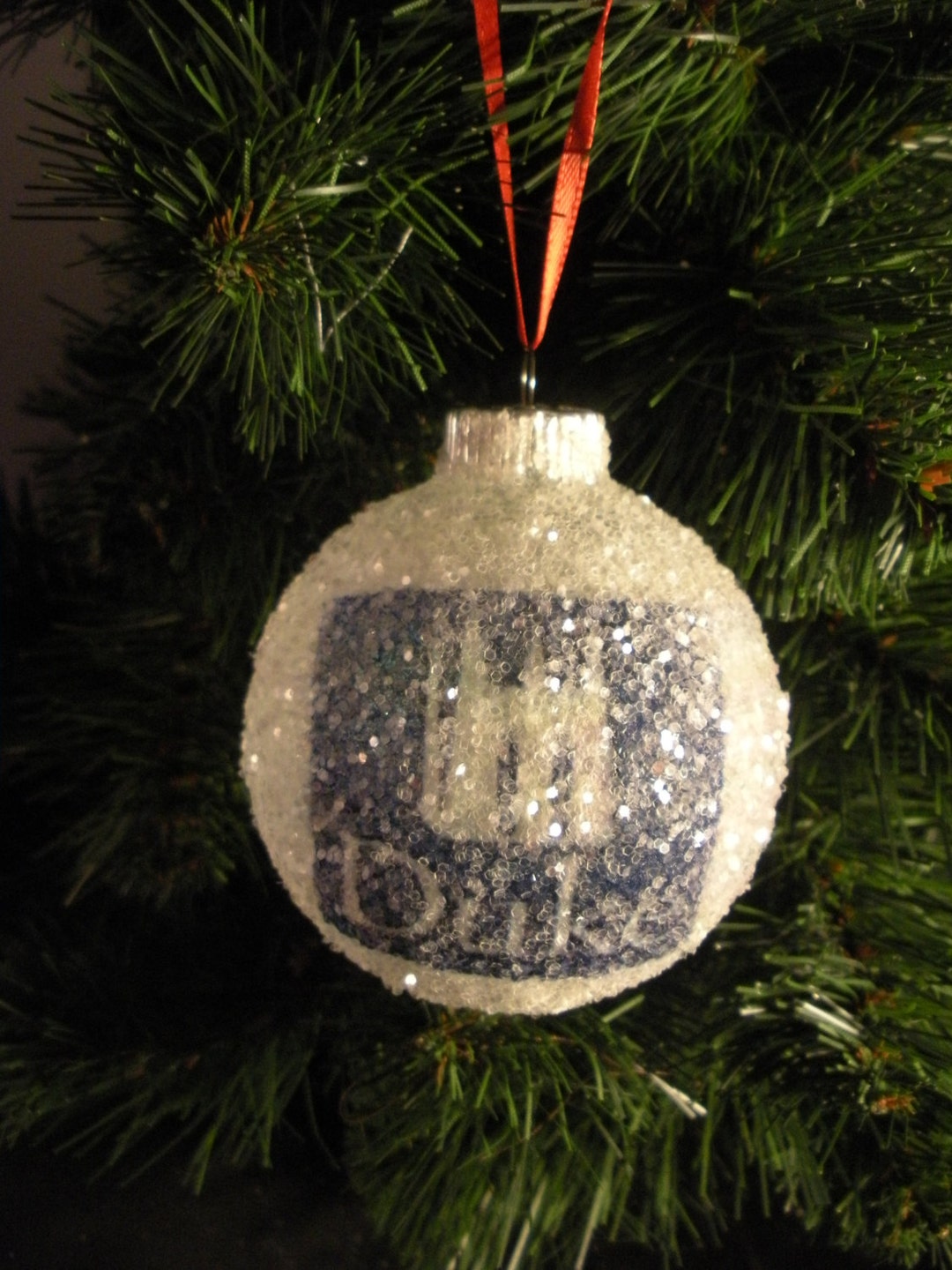 Duke University Glass Glitter Ornament - Etsy