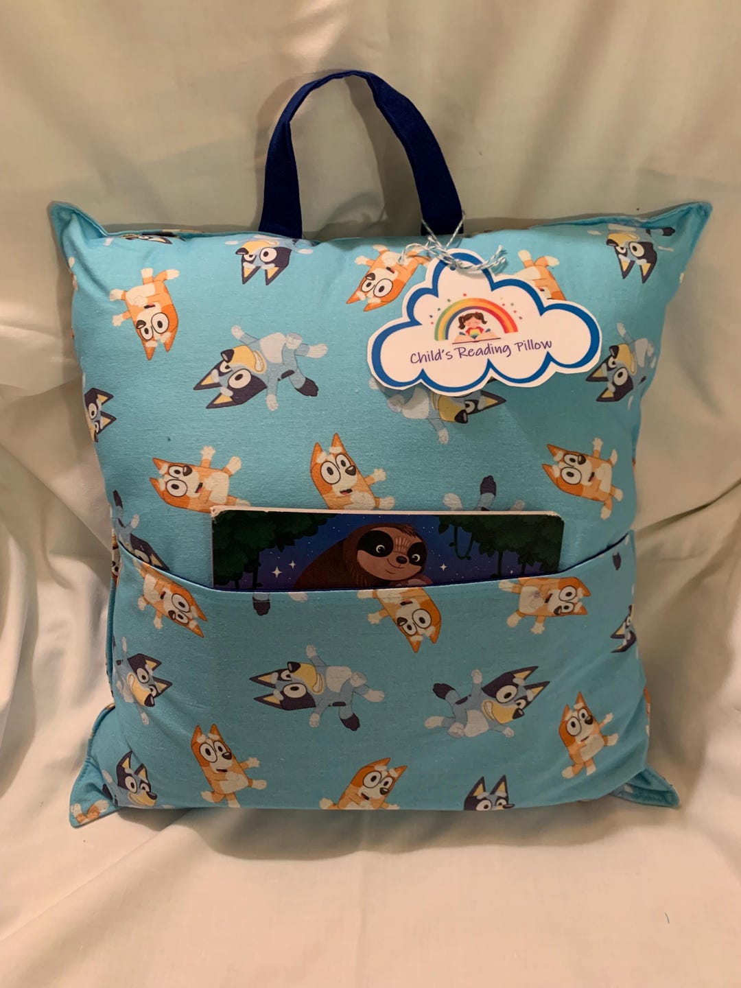 Child’s Reading Pillow Bluey - Etsy