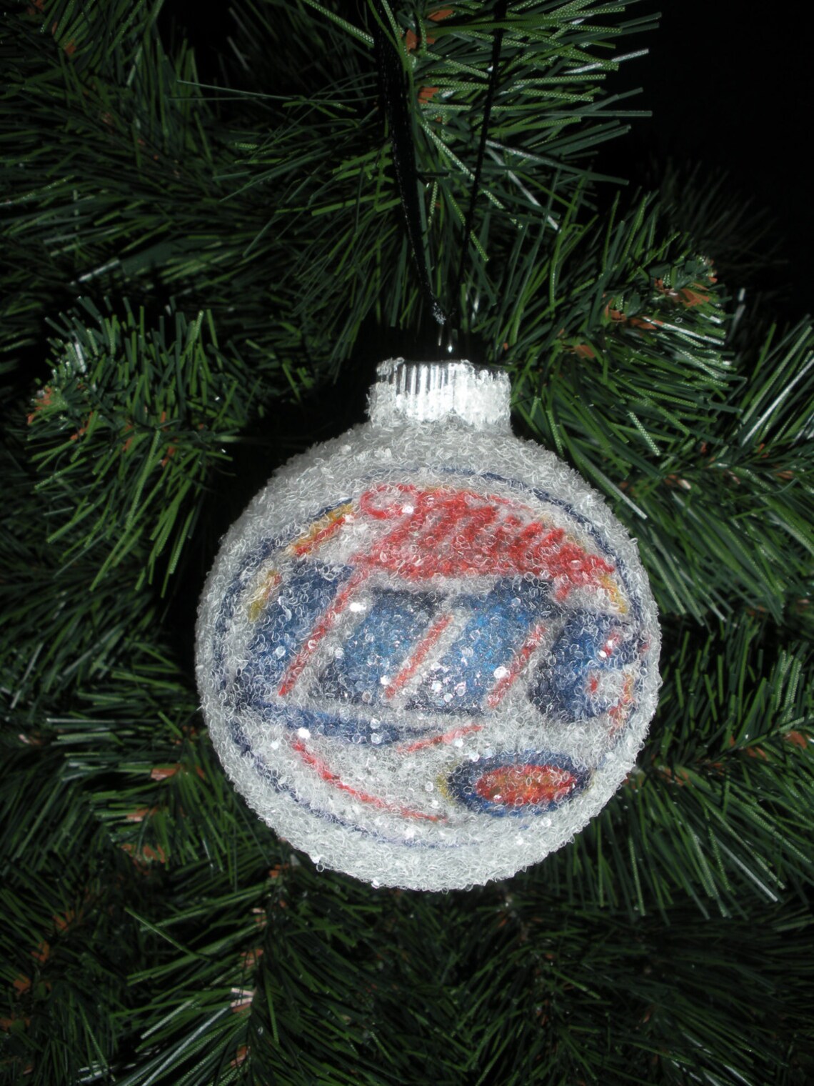New Miller Lite Beer Glass Glitter Ornament Etsy