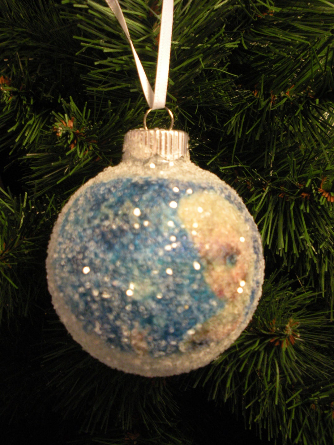 NEW!! Disney's "frozen" Elsa Glass Glitter Ornament - Etsy