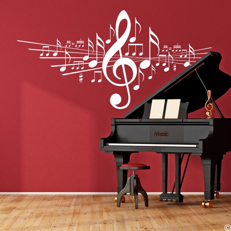 Music Notes Decal - Etsy