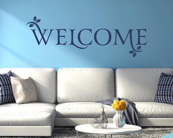 Welcome Decal for Wall Welcome 4 Welcome Decal Welcome Vinyl - Etsy