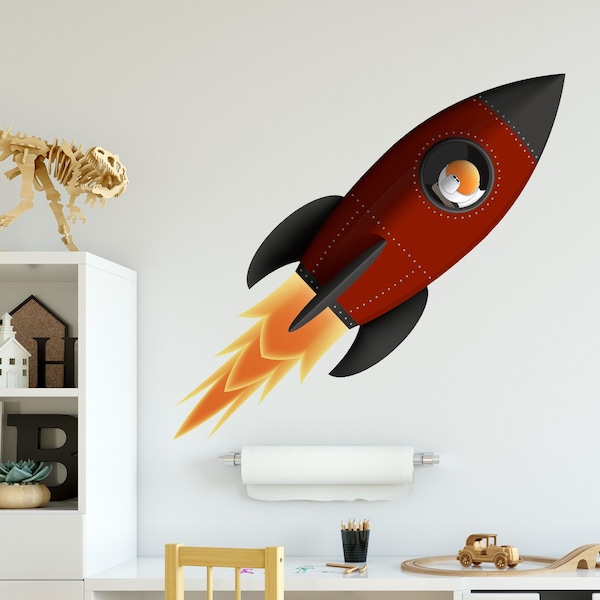 Rocket Ship Art - Etsy