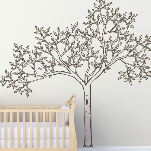 Vinyl Wall Art Sticker Wall Decal Winter Tree Decal Wall - Etsy