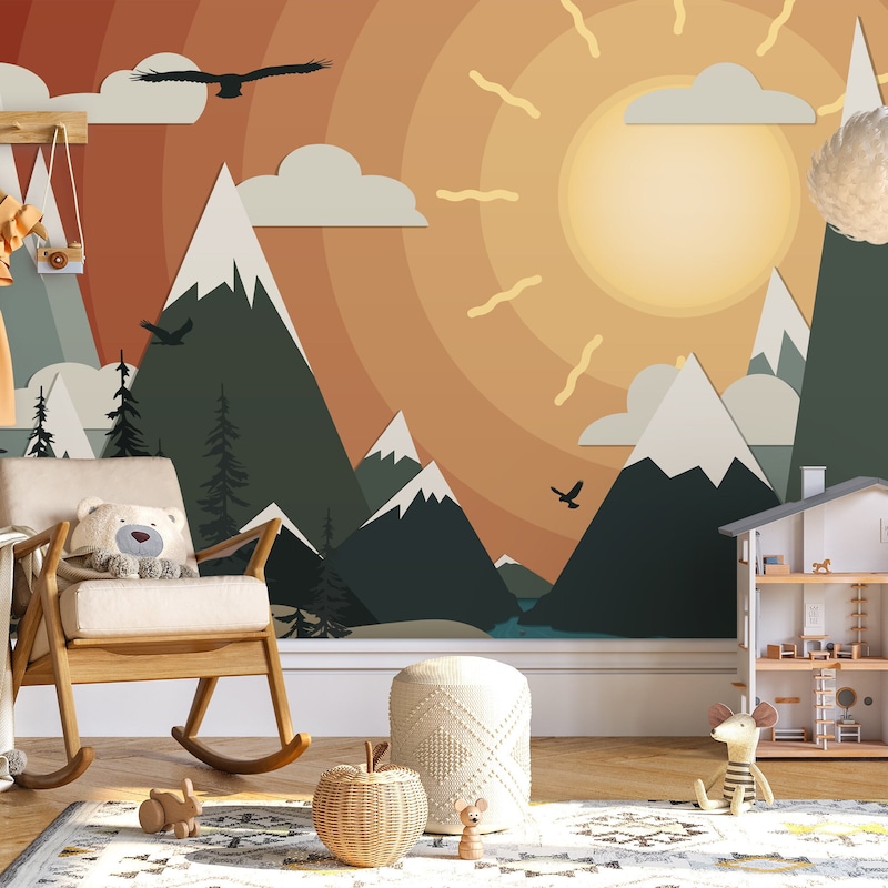 Kids Wall Mural - Etsy